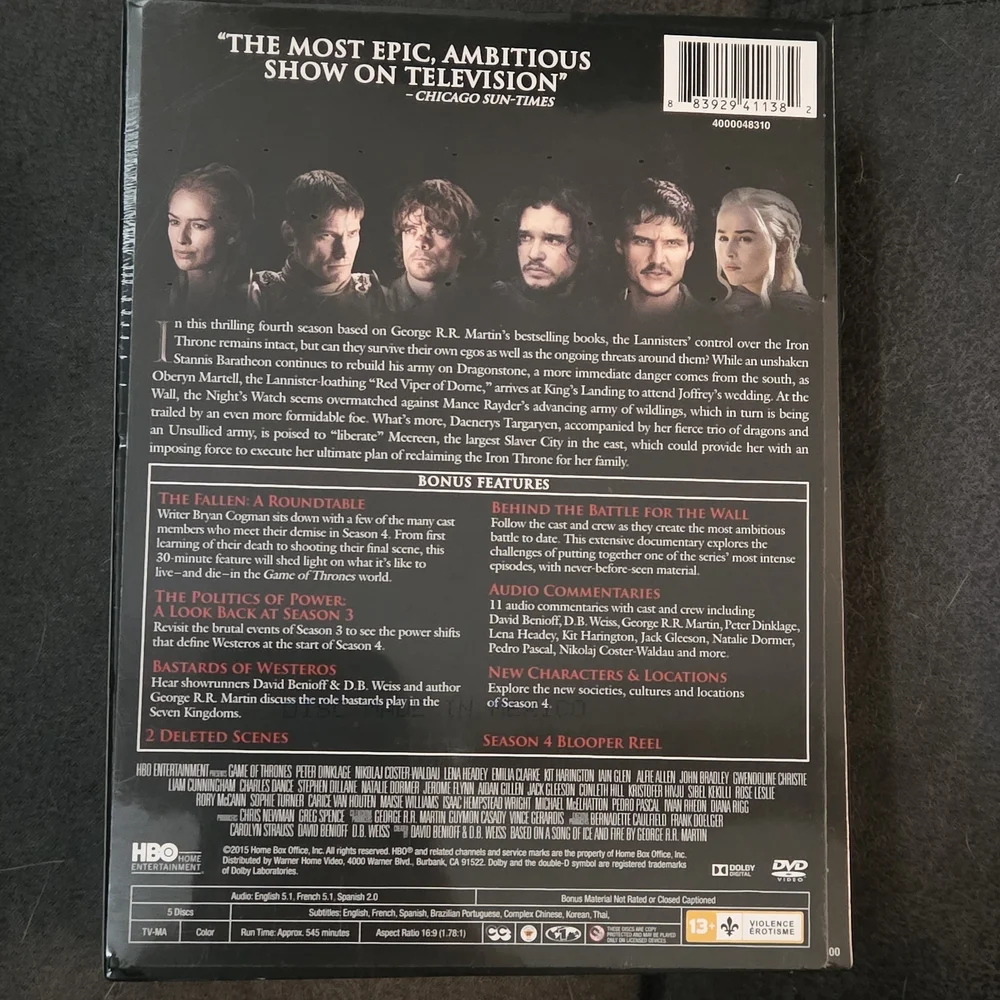 Media | Game Of Thrones Season 4 Dvd Set | Poshmark